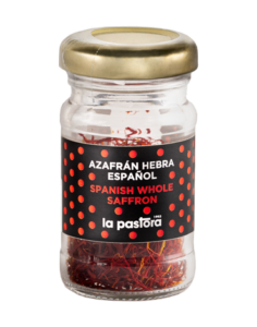Whole Spanish saffron - glass jar 3 gr - La Pastora